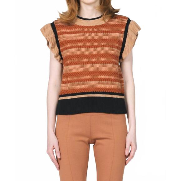 Another Love | Sweaters | New Another Love Ruffle Sleeve Sweater Top In ...